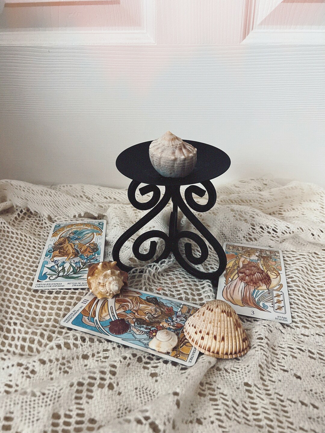 Vintage Black Mini Deity Tripod, Mini Hellenic Altar, Small Deity Altar ...