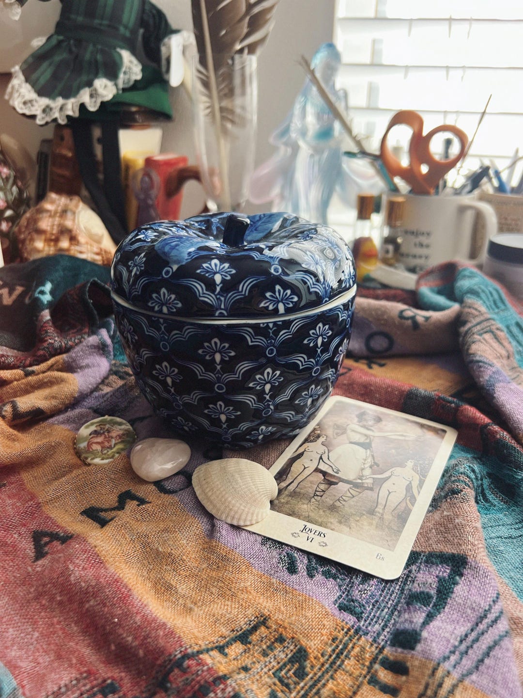 Vintage Hidden Deity Offering Bowl, Ancestor Veneration Offering Bowl ...