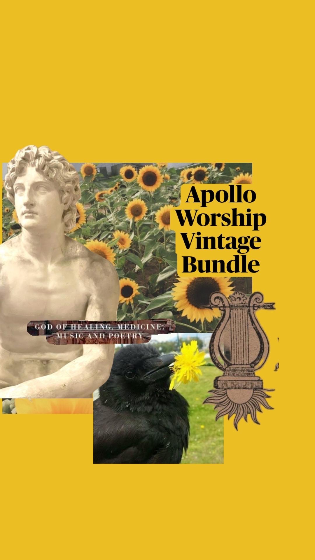 Apollo Worship Vintage Bundle, Vintage Witchcraft Tools, Hellenic Witch ...