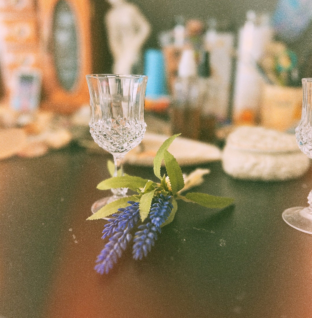 Vintage Glass Libations Cup, Ancestor Offering Chalice, Deity Offering ...