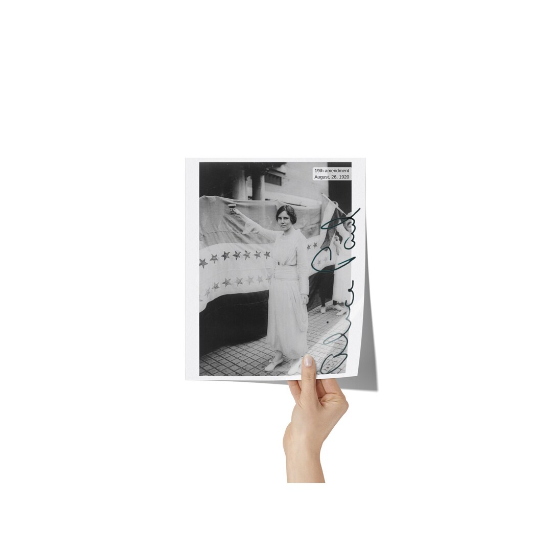 Alice Paul, 8x10 Poster, Celebrate 19th Amendment - Etsy