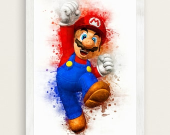 Super mario print | Etsy