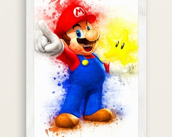 Super mario print | Etsy