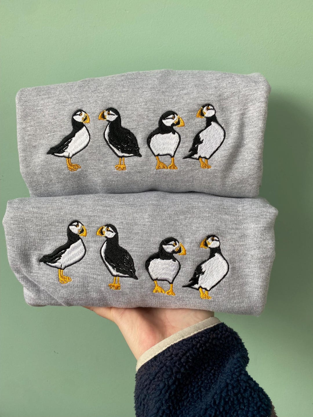 Puffin Embroidered Sweatshirt - Puffin Gifts for Puffin Lovers.puffin ...