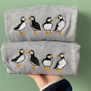 Puffin Embroidered Sweatshirt - Puffin Gifts for Puffin Lovers.puffin ...