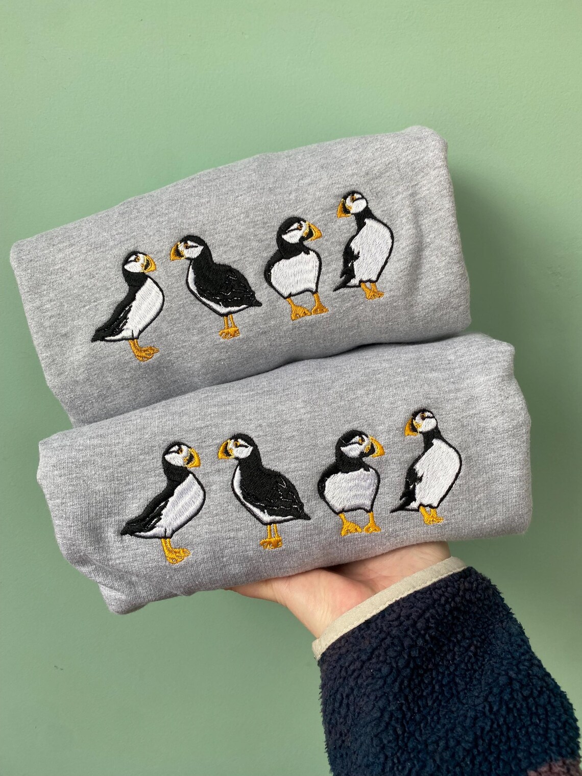 Puffin Embroidered Sweatshirt - Puffin Gifts for Puffin Lovers.puffin ...