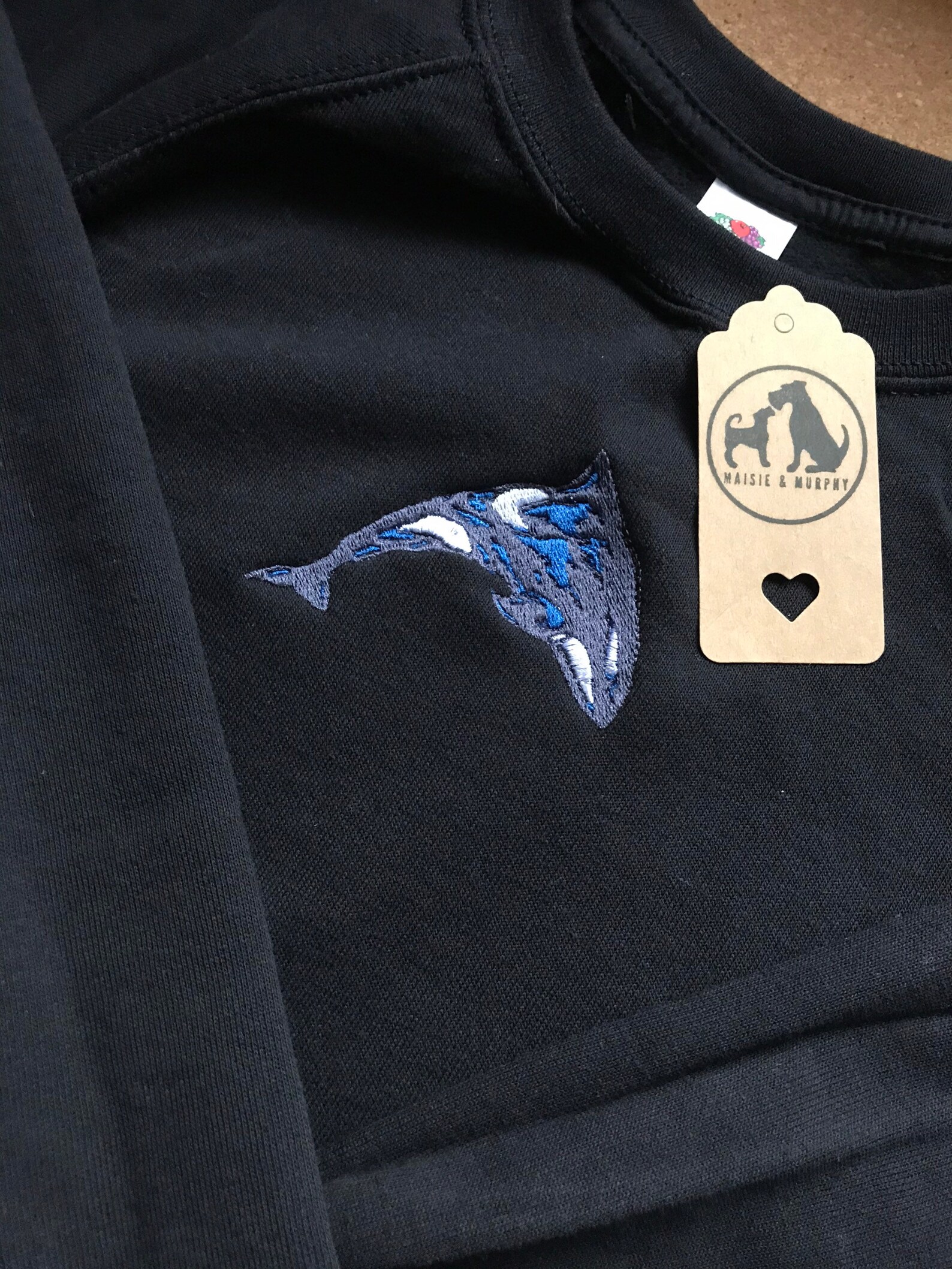 Embroidered Whale Sweatshirt- Embroidered Orca Jumper for Sea Life ...