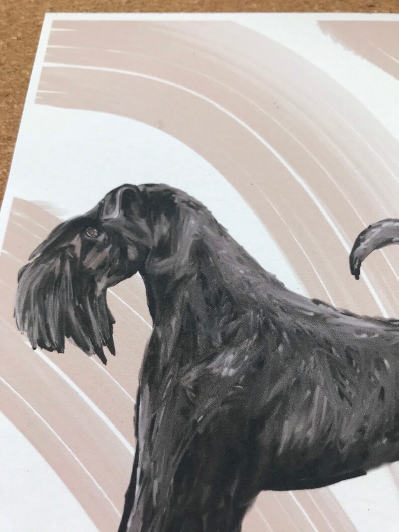 Kerry Blue Terrier Fine Art Print A5 Hand Drawn Terrier Print - Etsy UK