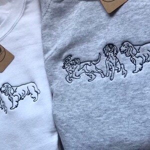 Embroidered Spaniel Sweatshirt Gifts for Spaniel Owners. - Etsy UK