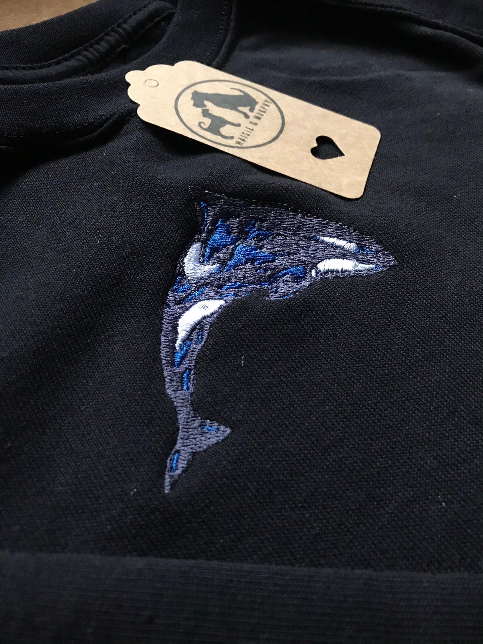 Embroidered Whale Sweatshirt- Embroidered Orca Jumper for Sea Life ...