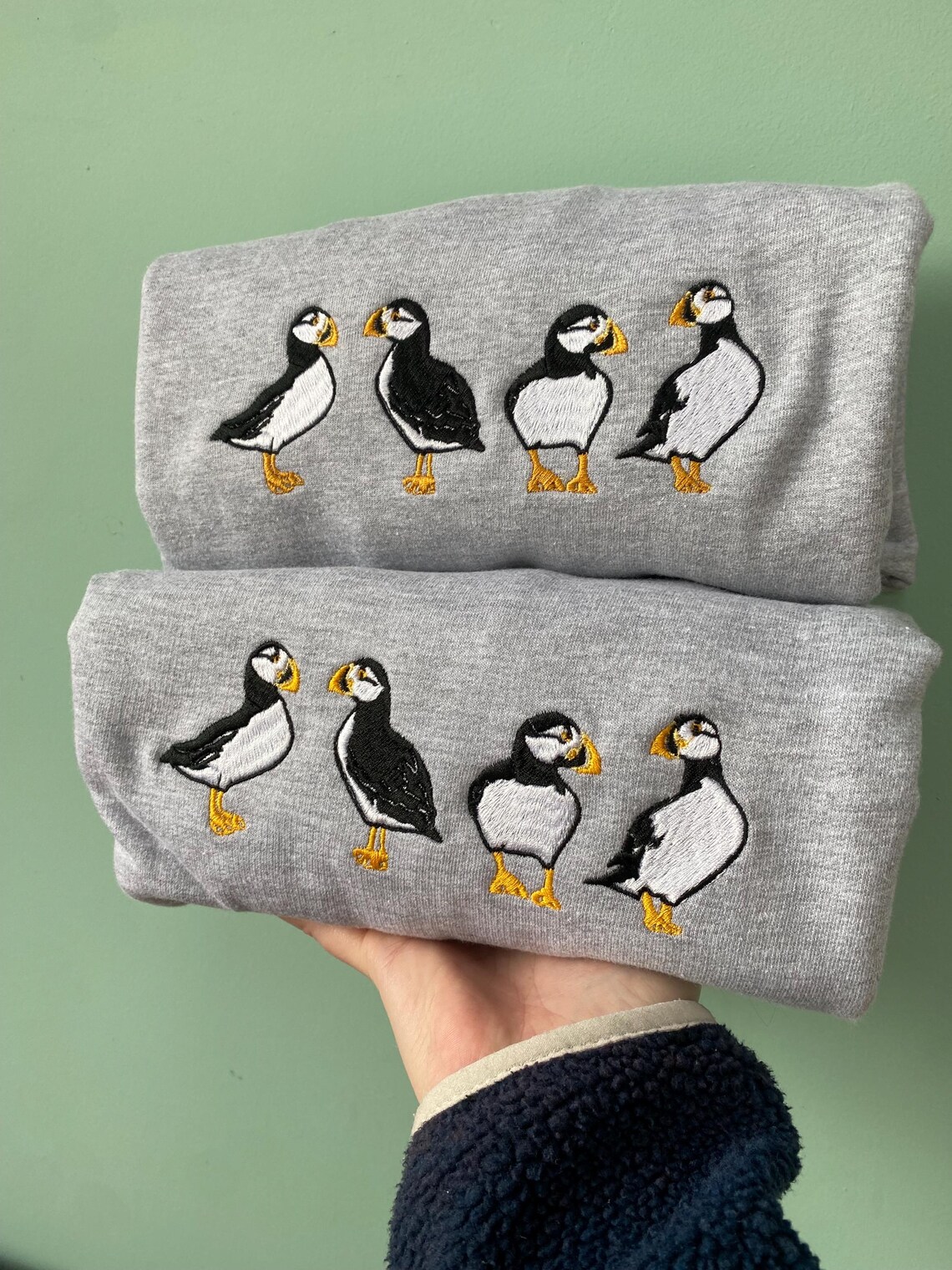 Puffin Embroidered Sweatshirt - Puffin Gifts for Puffin Lovers.puffin ...