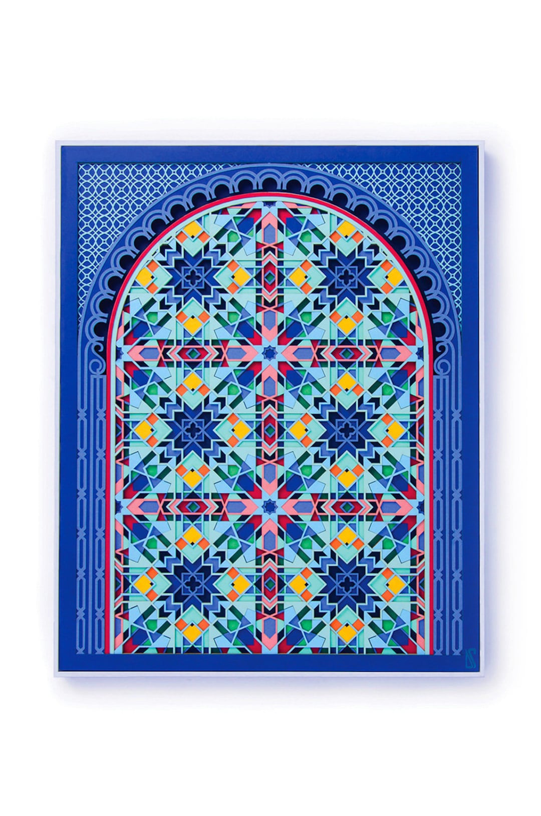 Arabic Archway Paper Cut Art / Multi Layered Paper Sculpture / Moroccan ...