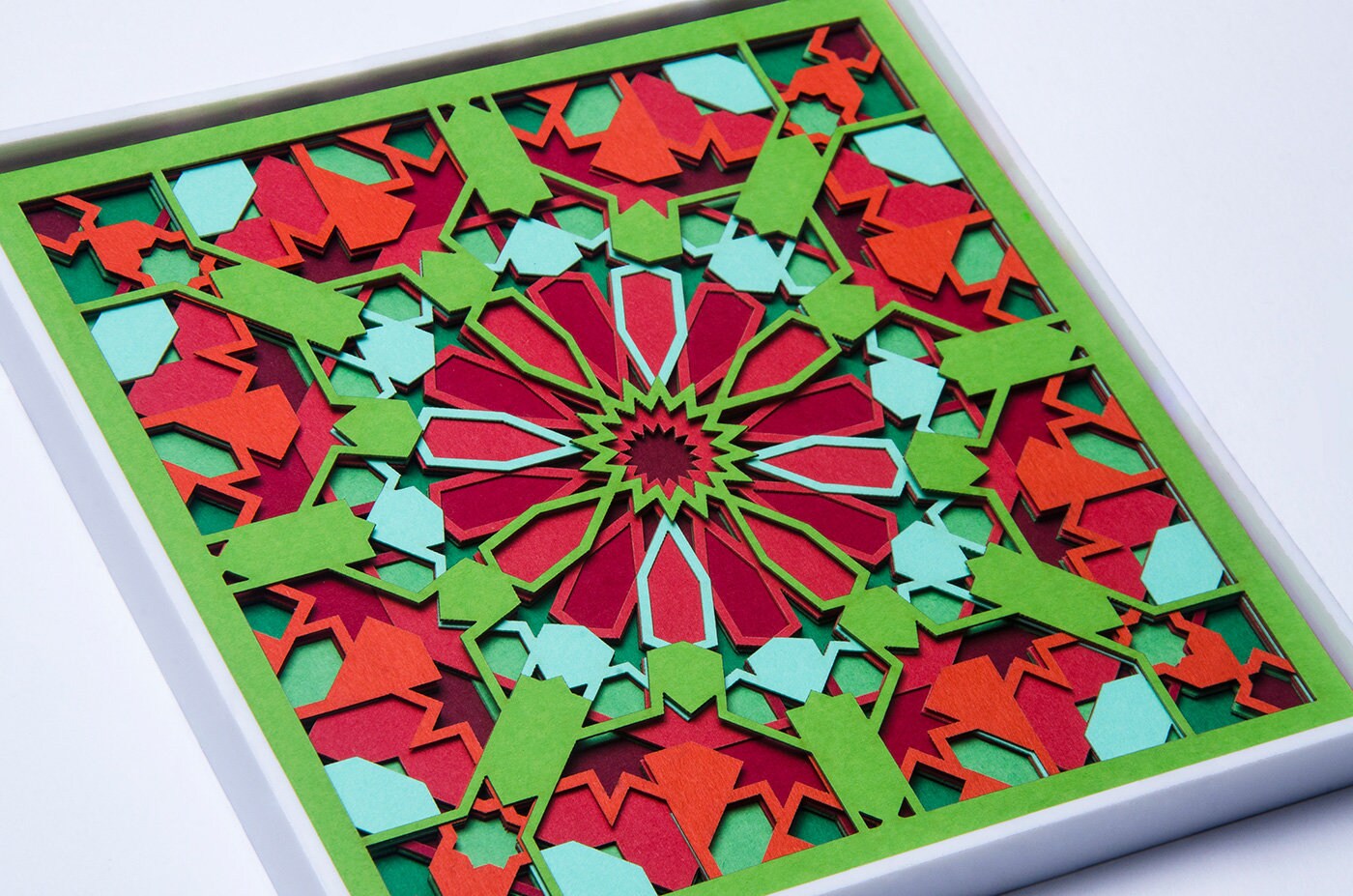 Paper Cut Geometric Wall Art / Original Papercut Artwork / Modern ...