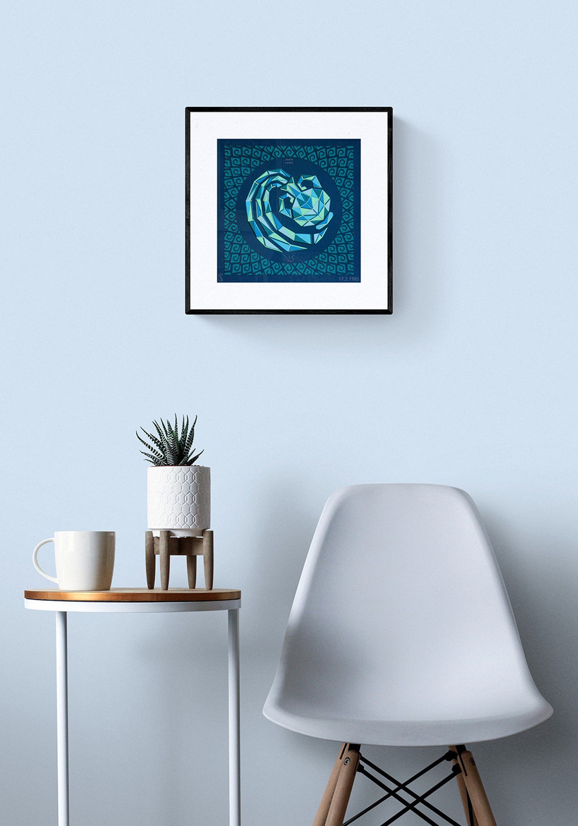 Aquarius Zodiac Paper Sculpture / Personalized Papercut Birthday Gift ...