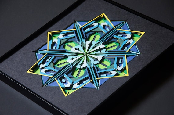 Aurora Northern Lights Paper Sculpture / Original Paper Cut - Etsy
