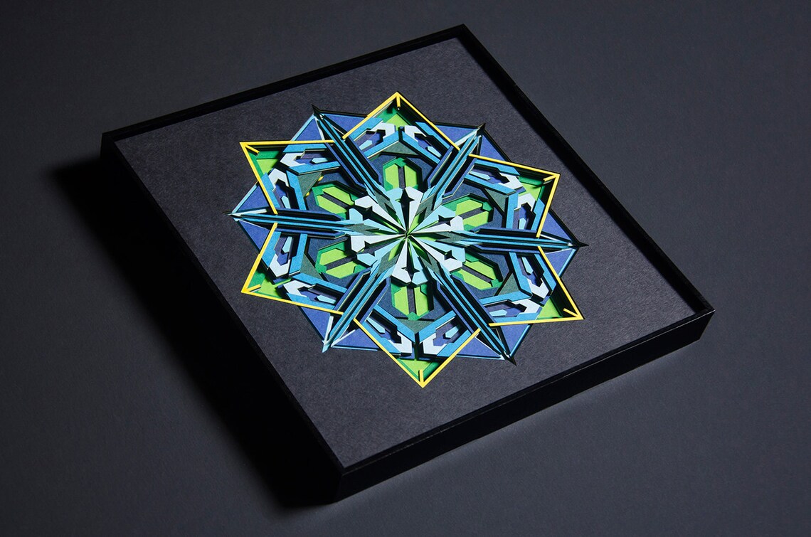 Aurora Northern Lights Paper Sculpture / Original Paper Cut Gift for ...