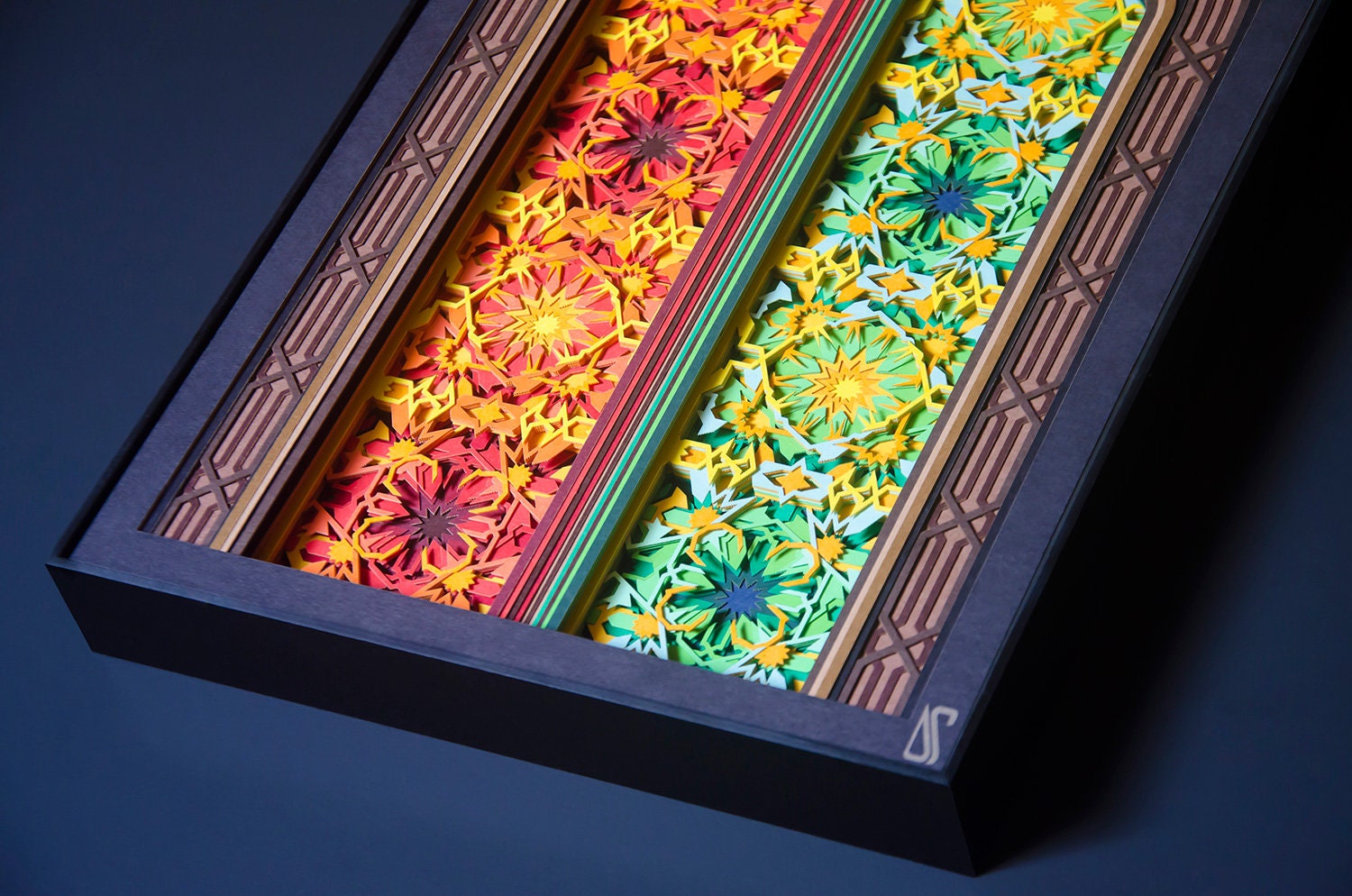 Multi Layered Paper Sculpture / Twin Archway Design Paper Illustration ...