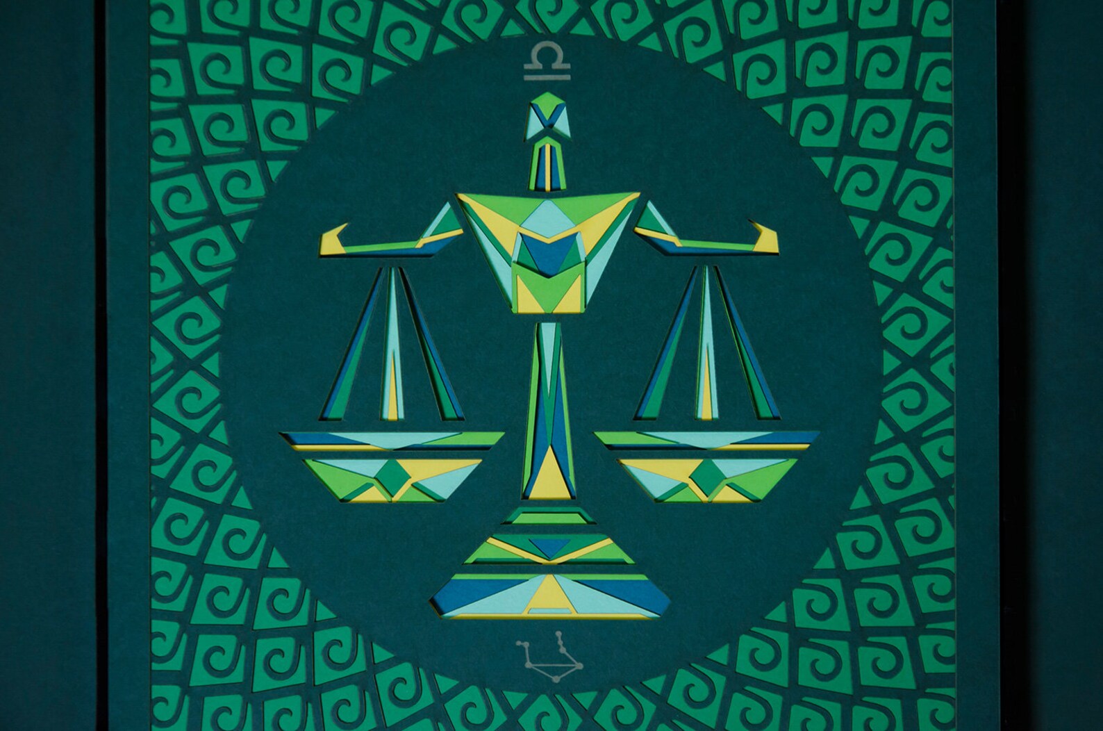 Libra Zodiac Papercut Birthday Gift / Personalized Paper Cut - Etsy