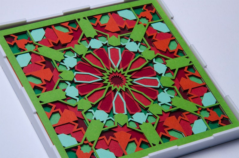 Paper Cut Geometric Wall Art / Original Papercut Artwork / | Etsy