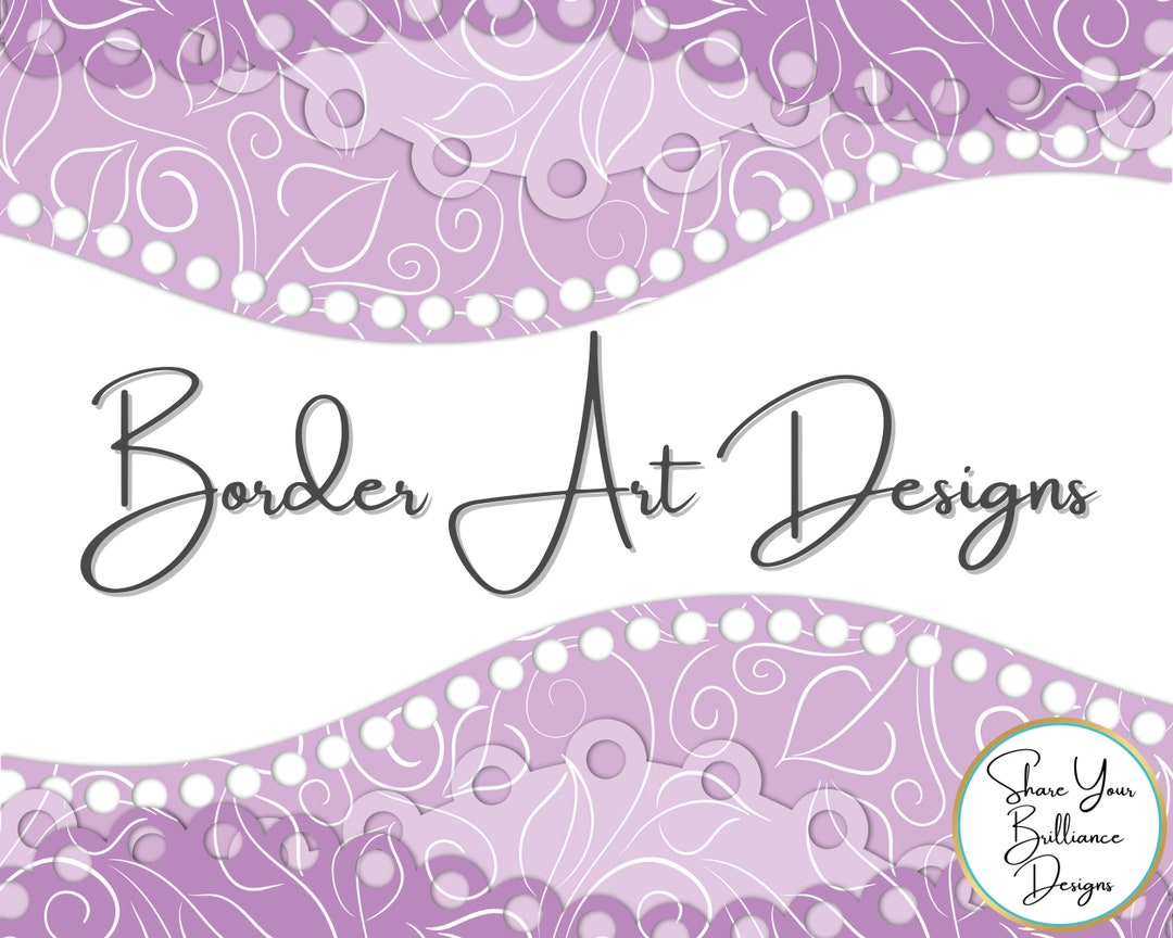Border Art for Printable and Digital Planners, Digital Stickers, Amazon ...