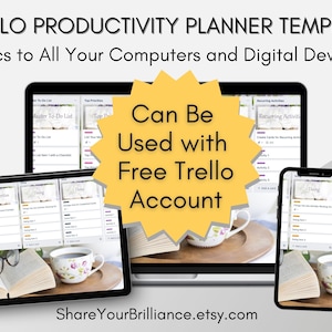 Trello Board Productivity Planner - Kanban - To-do Lists - Project ...