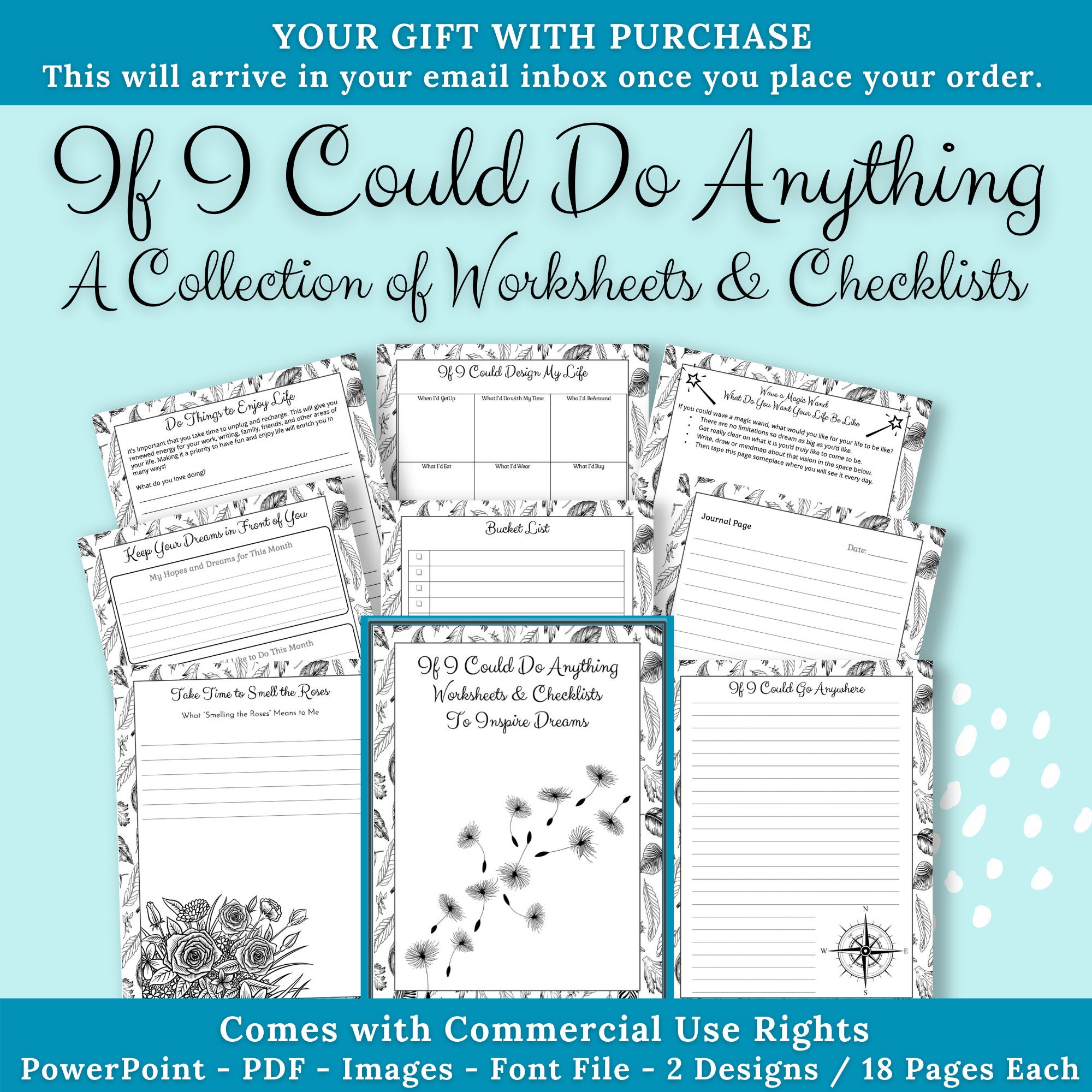 Planner Borders Stationery 8.5x11 6 Pack 3 - Etsy