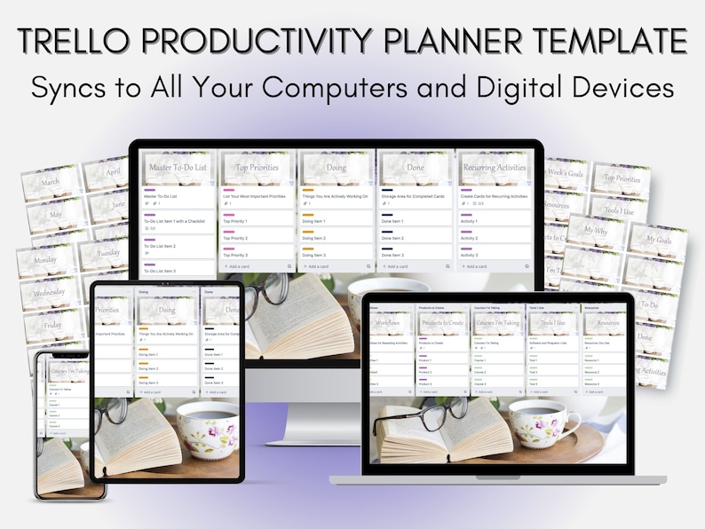 Trello Board Productivity Planner - Kanban - To-do Lists - Project ...