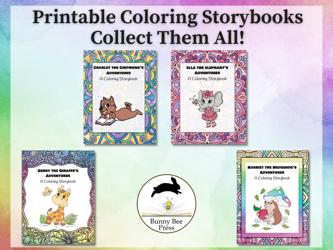 Printable Coloring Storybook: Gerry the Giraffe's - Etsy Canada