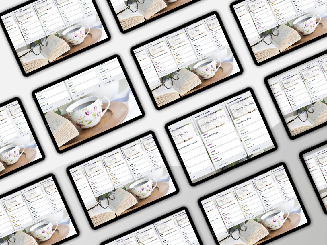 Trello Board Productivity Planner - Kanban - To-do Lists - Project ...