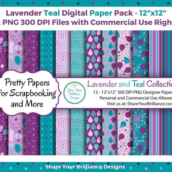 Lavender Teal - Etsy