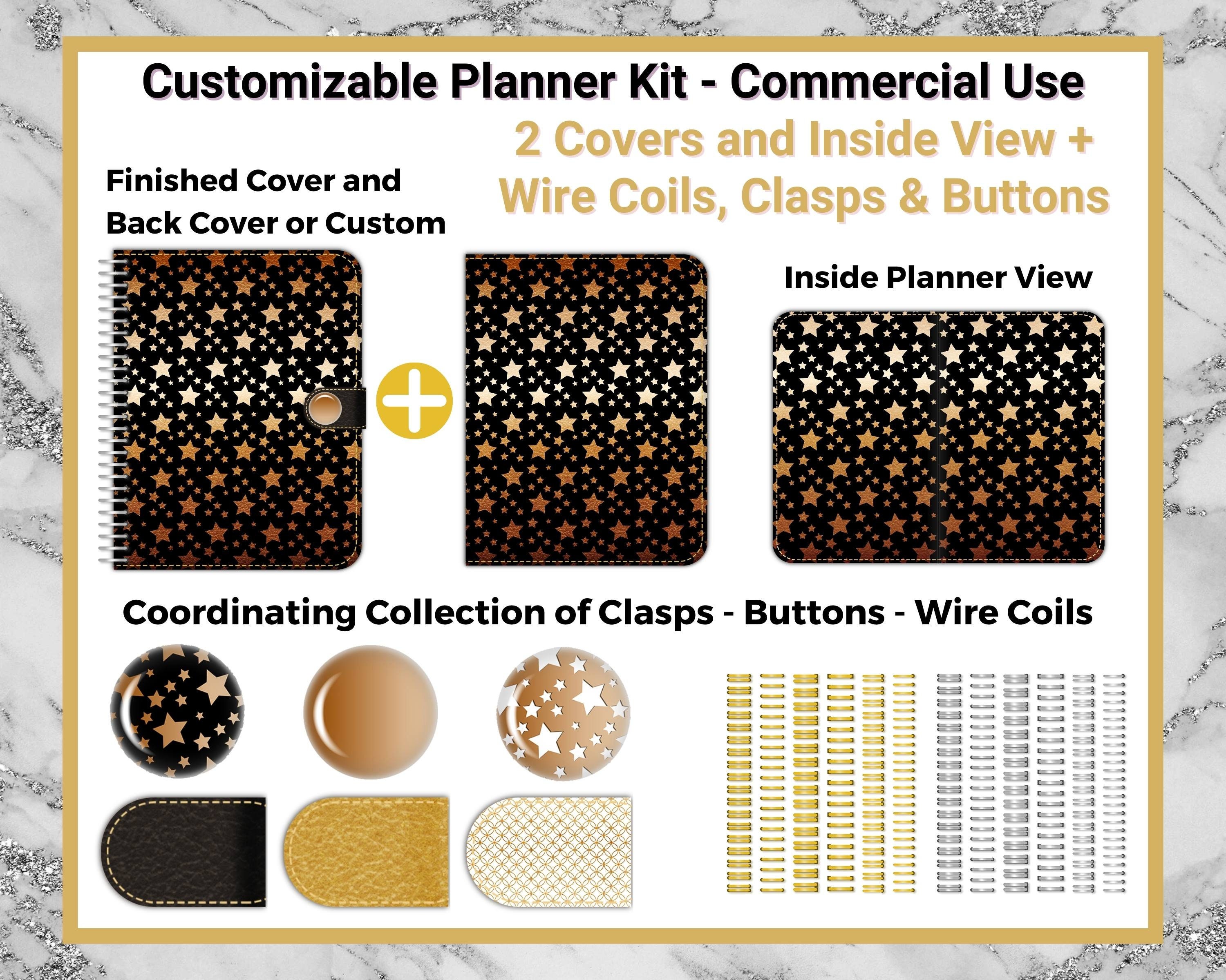 Design & Templates Coils Clasps Digital Covers Commercial Use for ...