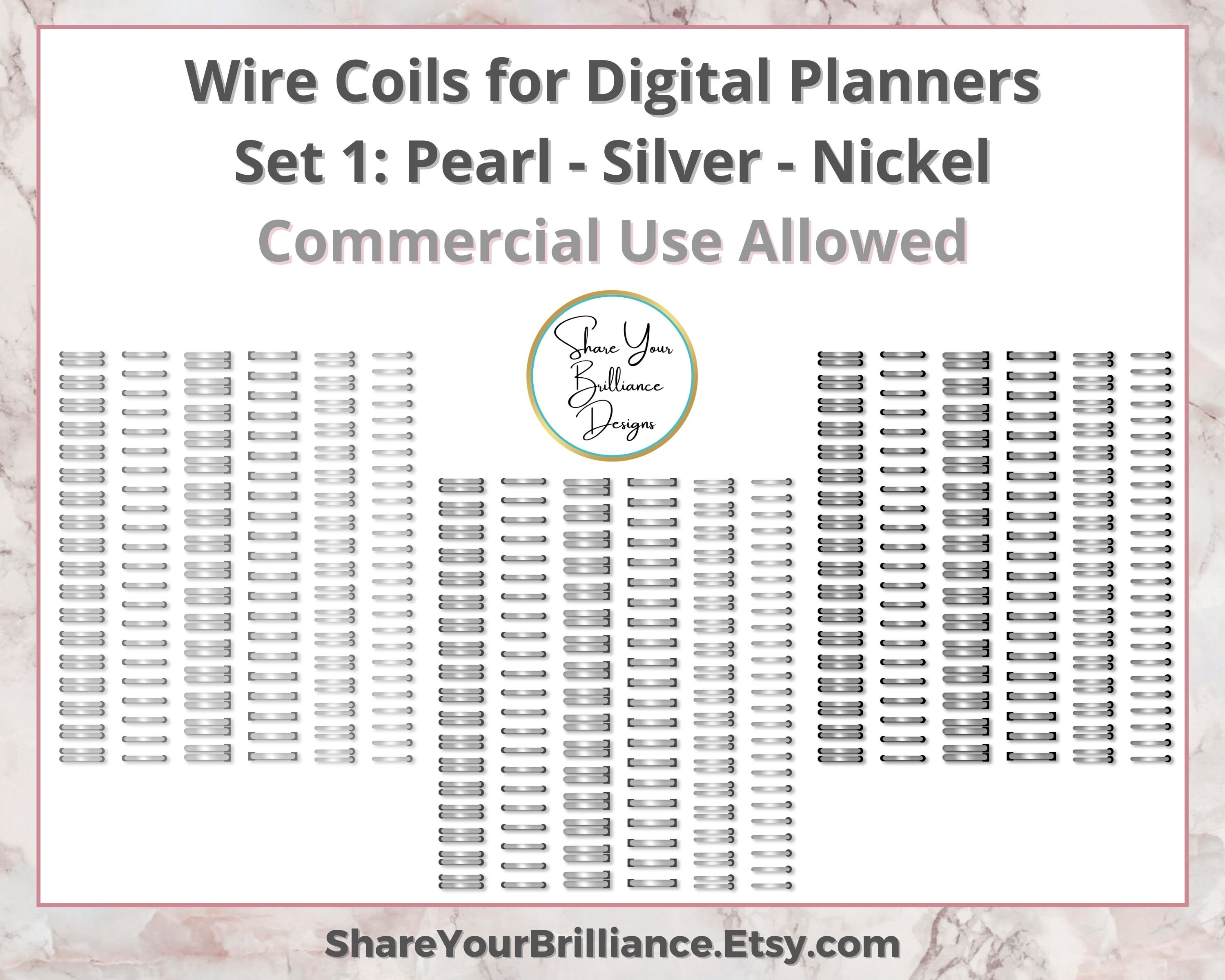 Digital Planner Rings Digital Binder Rings Sets 1-4: 72 - Etsy