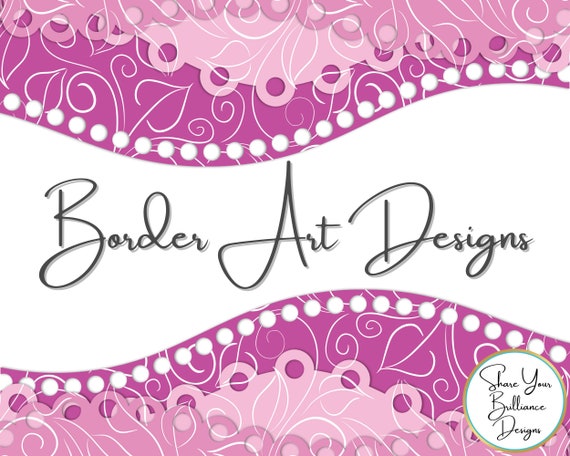 Border Art for Printable and Digital Planners Digital - Etsy