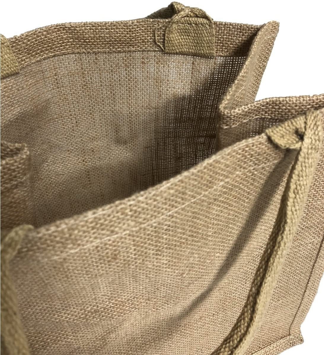 Customizable Reusable Natural Jute Burlap Tote Bag Laminated - Etsy