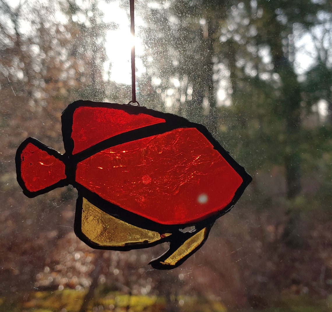 Sunfish, Stained Glass, Sun Catcher - Etsy UK