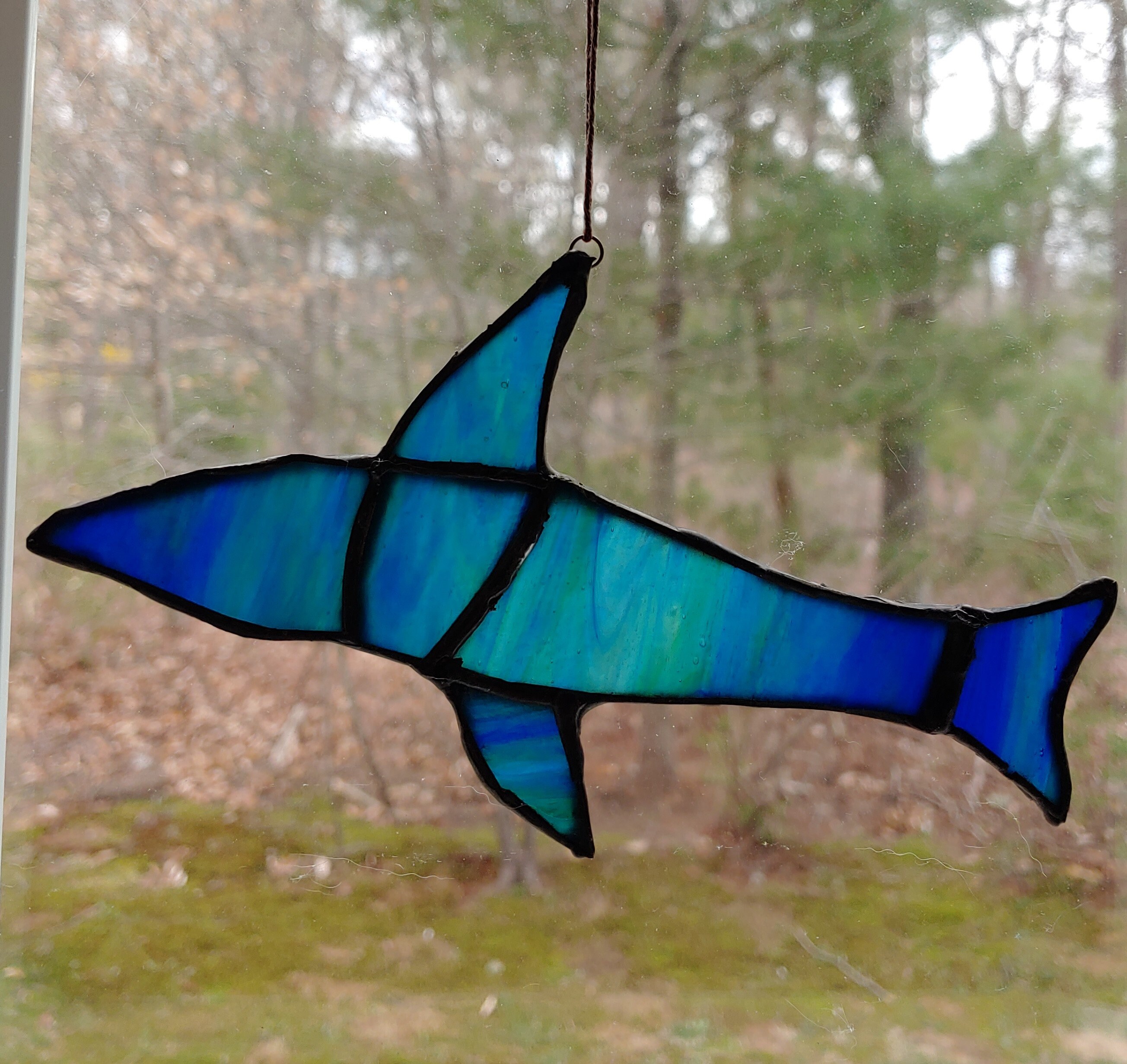 Great White Shark Stained Glass Sun Catcher | Etsy