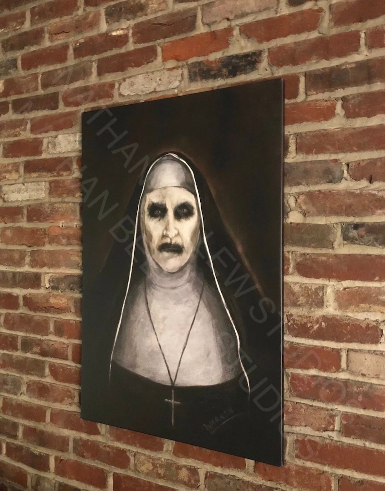 The Conjuring 2 Demon Nun Valak Painting James Wan Annabelle | Etsy