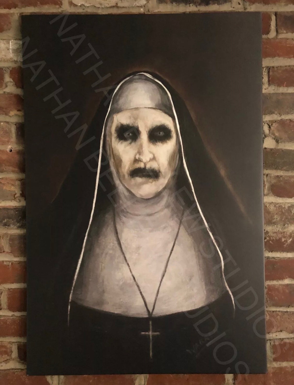 The Conjuring 2 Demon Nun Valak Painting James Wan Annabelle | Etsy