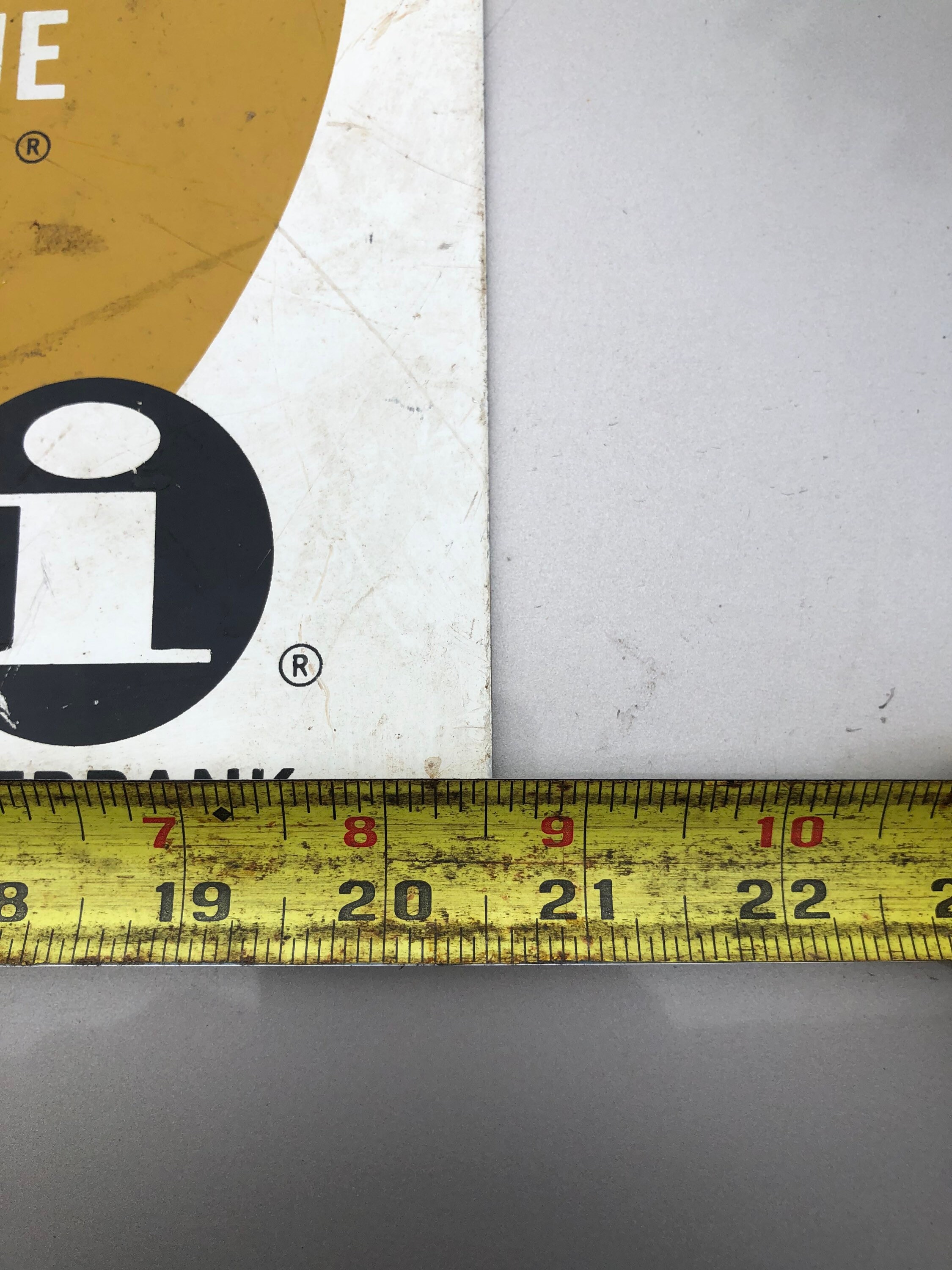 Vintage Master Charge Double Sided Porcelain Sign Measures 12 “ X 20 1/ ...