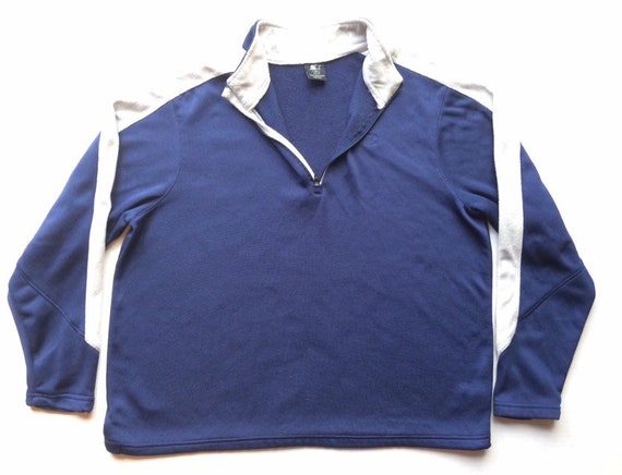 Vintage Starter blue with off white front quarter zip… - Gem