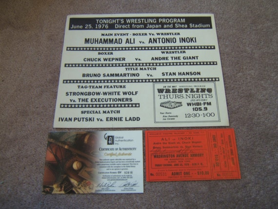 Boxing Wall Art Print Photo Antonio Inoki 1976 Wrestling Poster ...