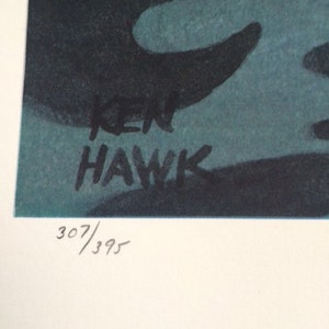 Vintage 90’s “venice” by Artist Ken Hawk. Limited Edition Serigraph on ...