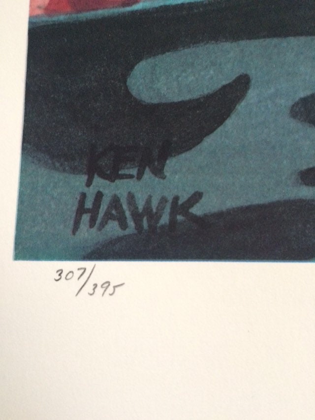 Vintage 90’s “venice” by Artist Ken Hawk. Limited Edition Serigraph on ...