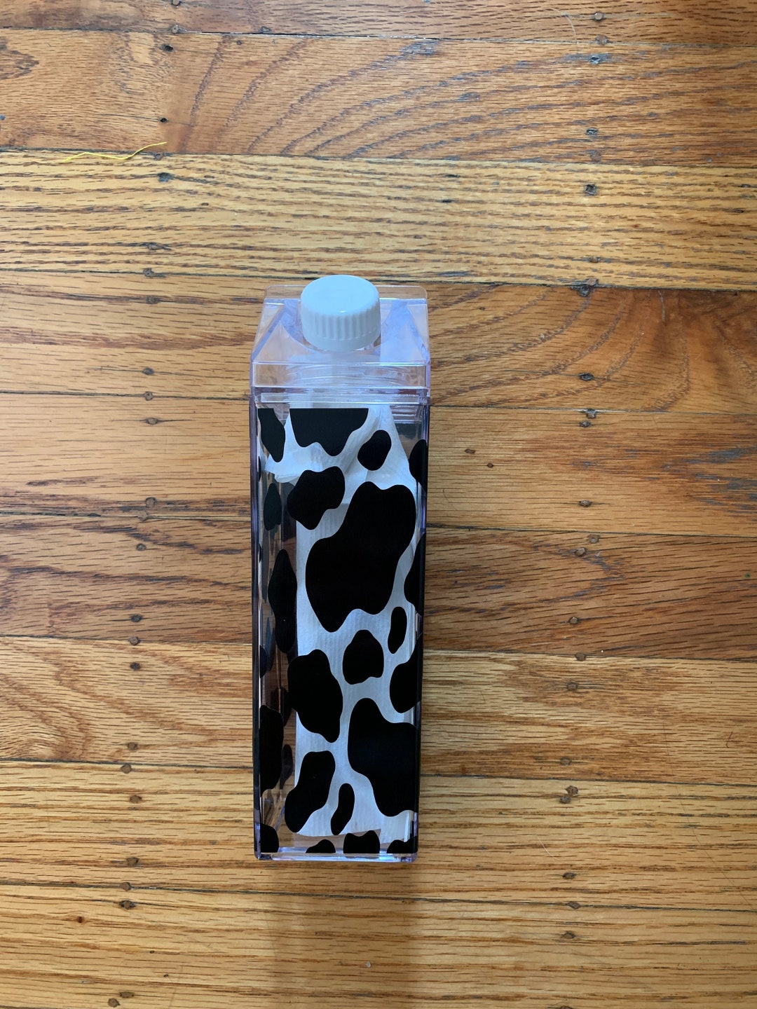 Cow Print Cup | Milk Carton Cup | Reusable Bottle - Etsy