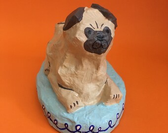 Paper Mache Dog - Etsy