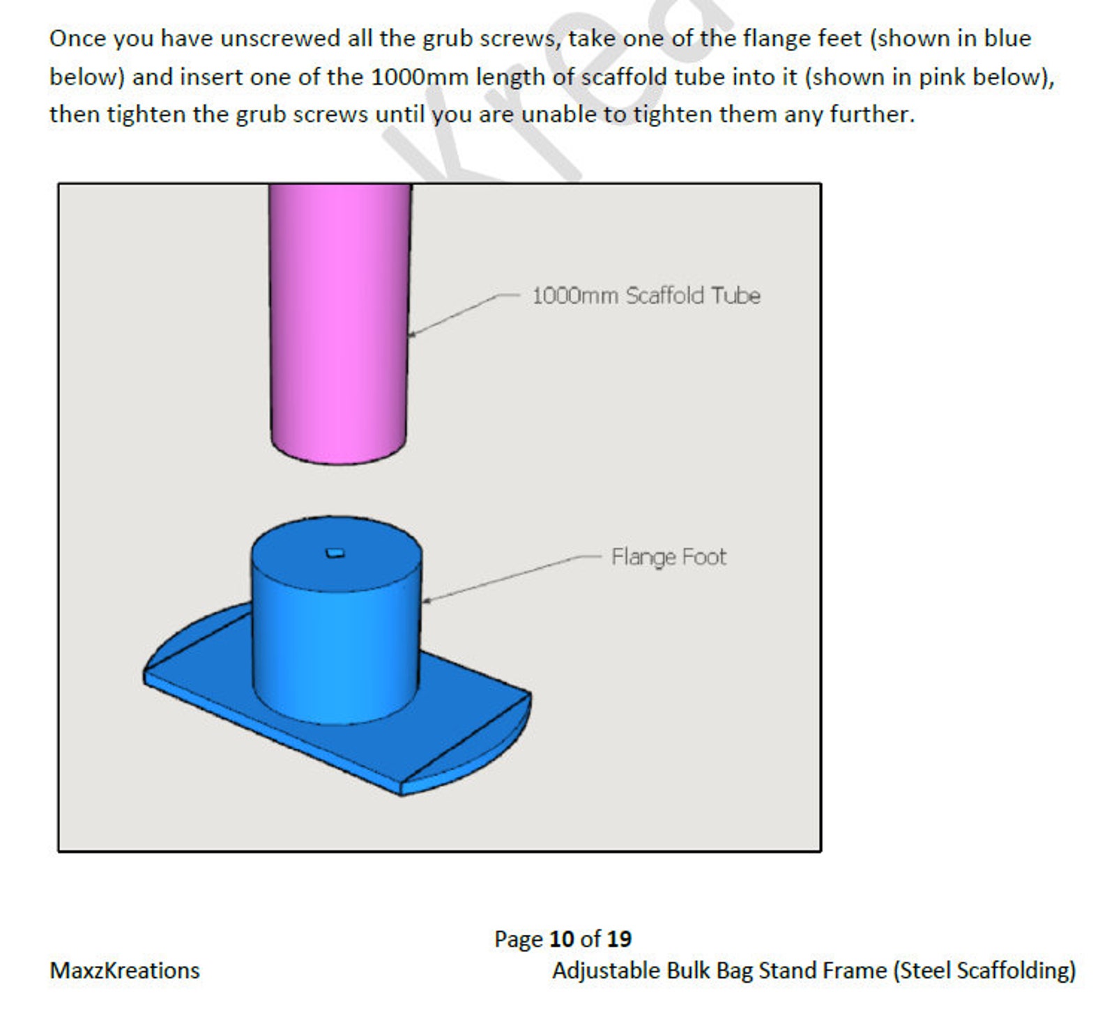 Adjustable Scaffold Bulk Bag Stand Frame - DIY Plans and Build Guide - Etsy
