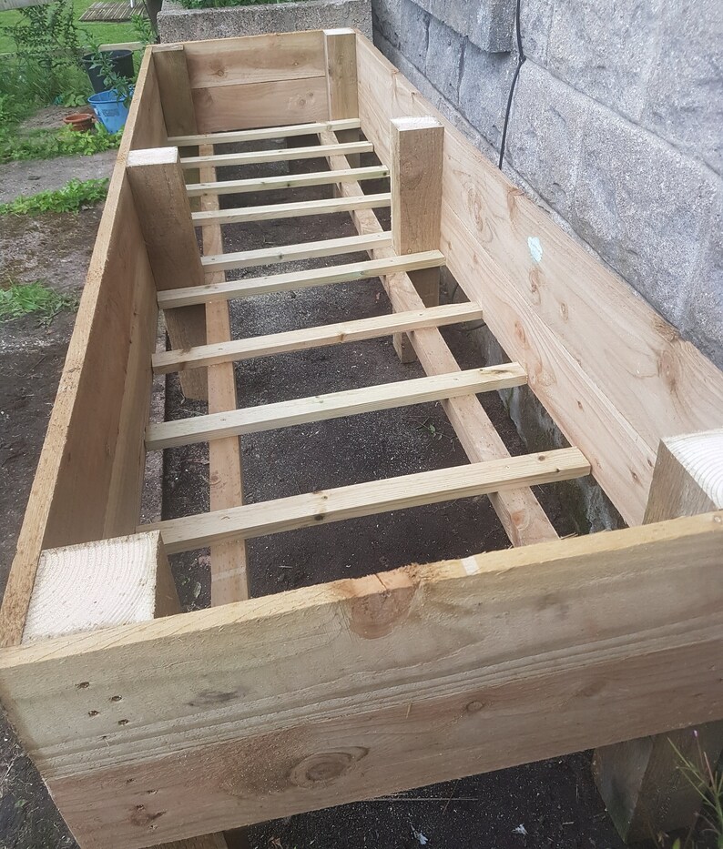 Raised Garden Planter - 2.5 Meter Long - DIY Plans and Build Guide - Etsy