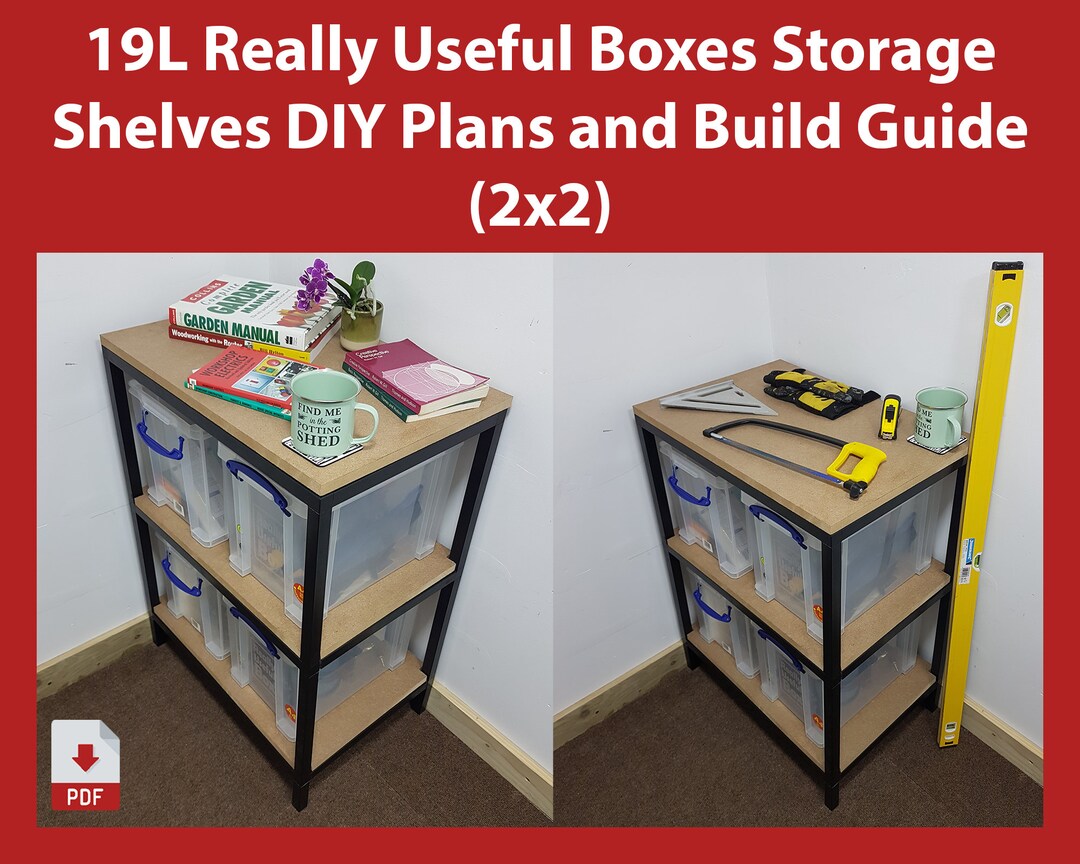 19L Really Useful Boxes Storage Shelves DIY Plans and Build Guide ...