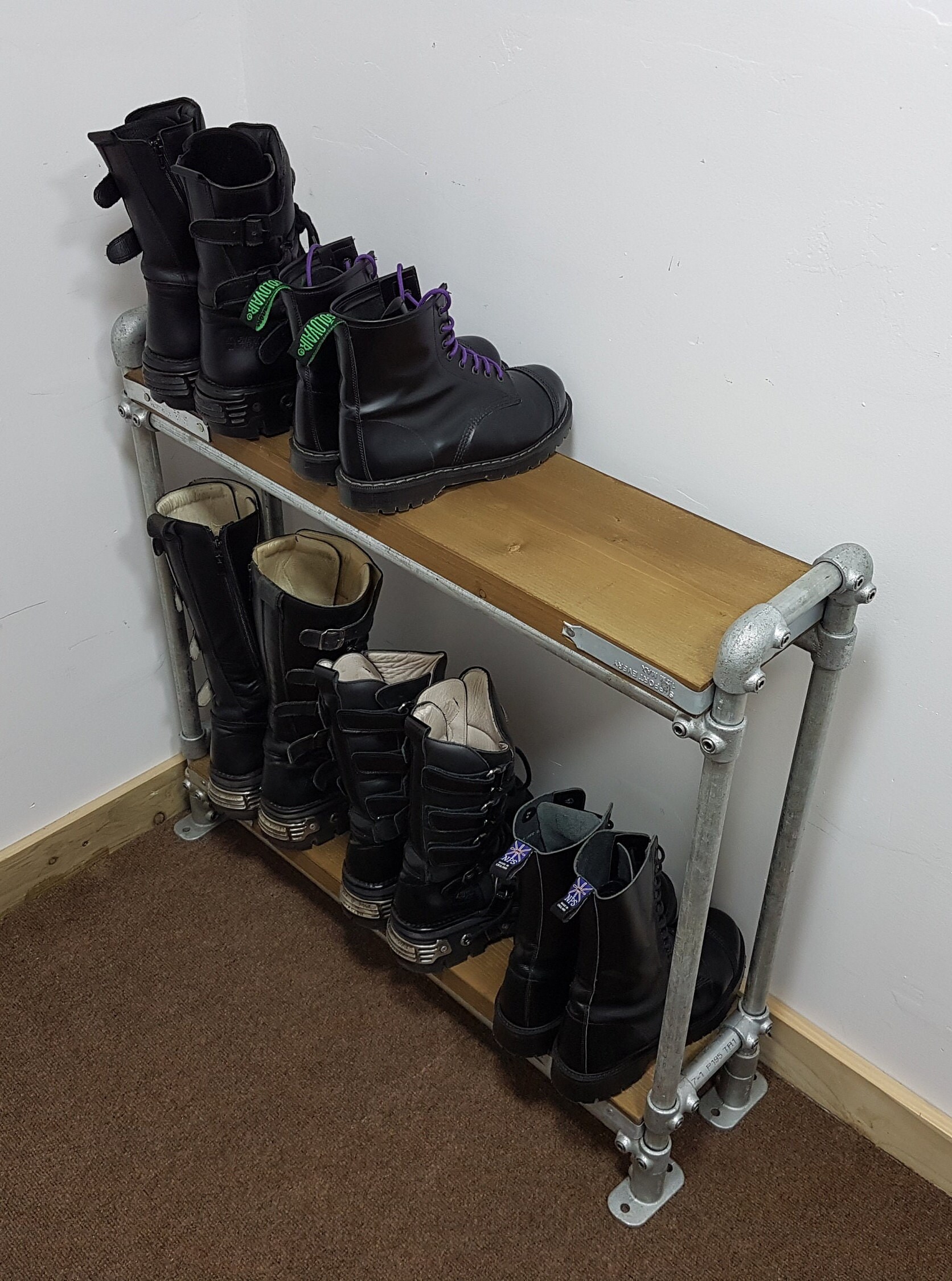Adjustable Scaffold Two Tier Boot & Shoe Shelf DIY Plans and Build ...
