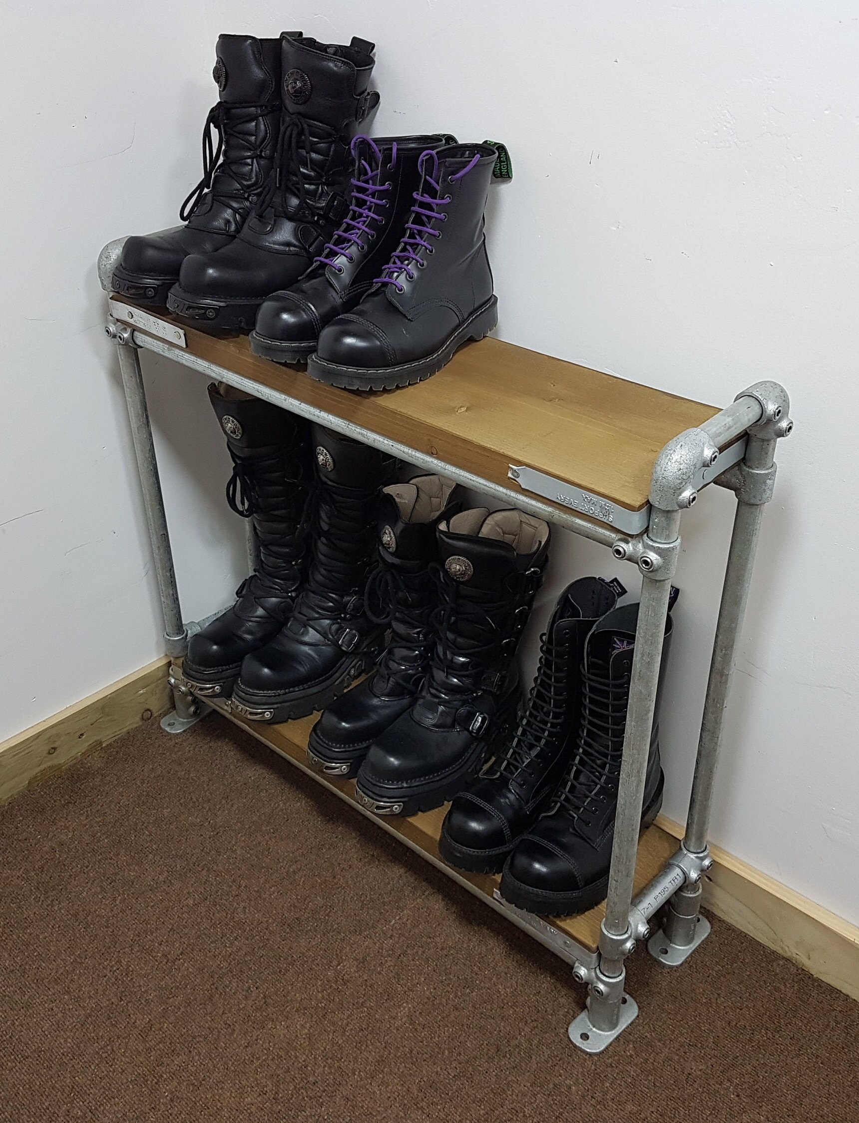 Adjustable Scaffold Two Tier Boot & Shoe Shelf DIY Plans and Build ...